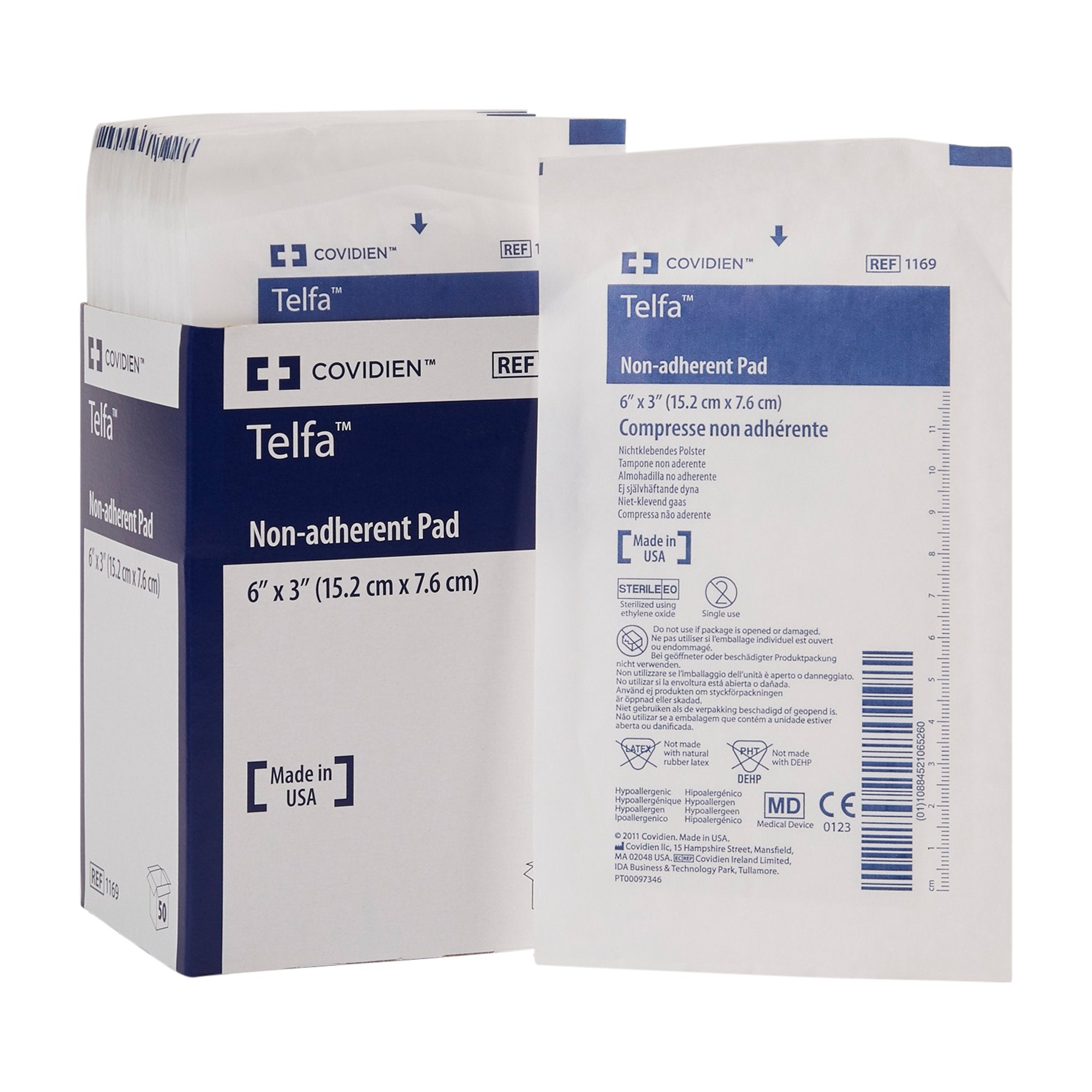 Telfa™ Ouchless Non-Adherent Dressing 3 X 6 Inch Sterile 1 per Pack (9 ...