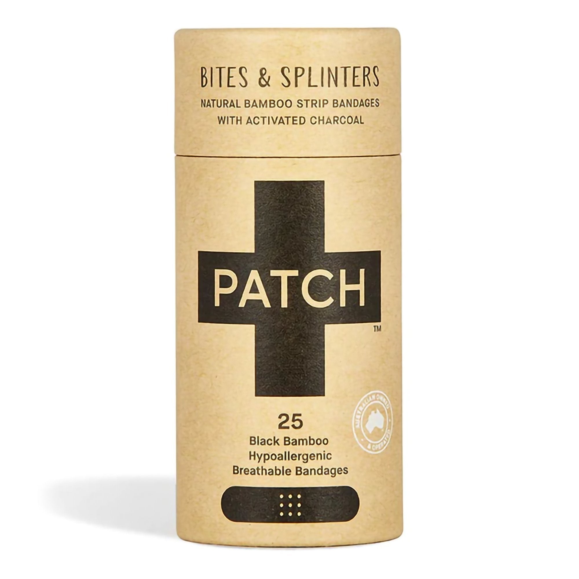 Patch™ Adhesive Strip 3/4 X 3 Inch Bamboo s/b Bamboo / Charcoal Rectan ...