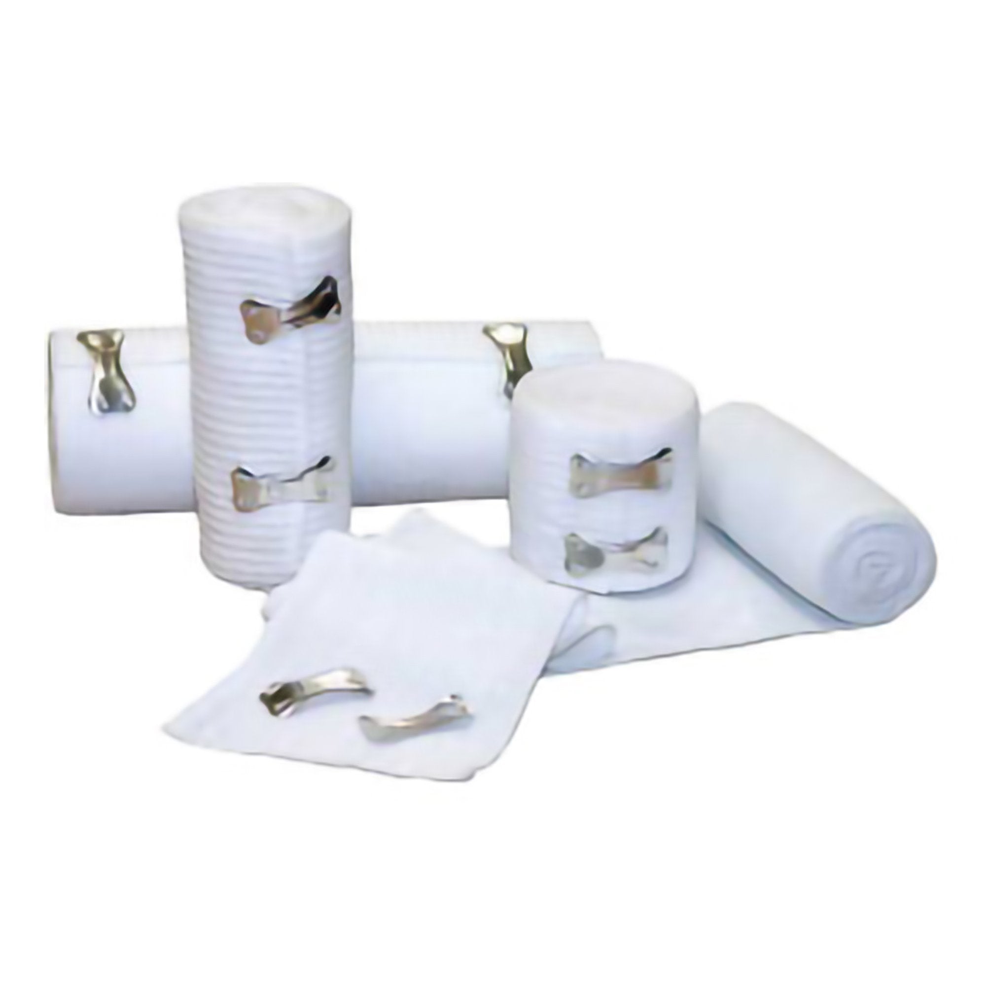 Economy Elastic Bandage 6 Inch X 5 Yard Clip Detached Closure Tan NonS ...