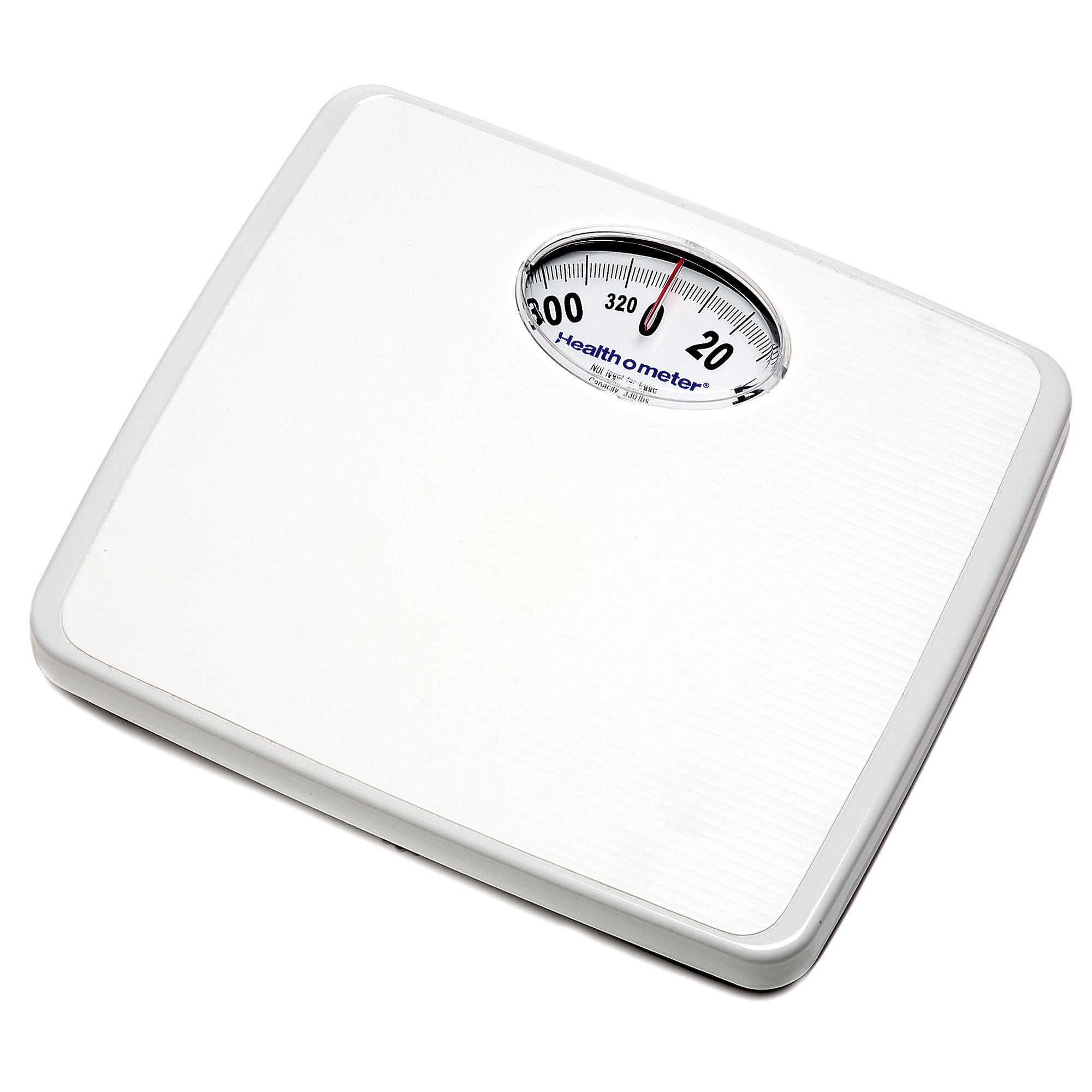 Health O Meter® Floor Scale Dial Display 330 lbs. Capacity White Analo ...