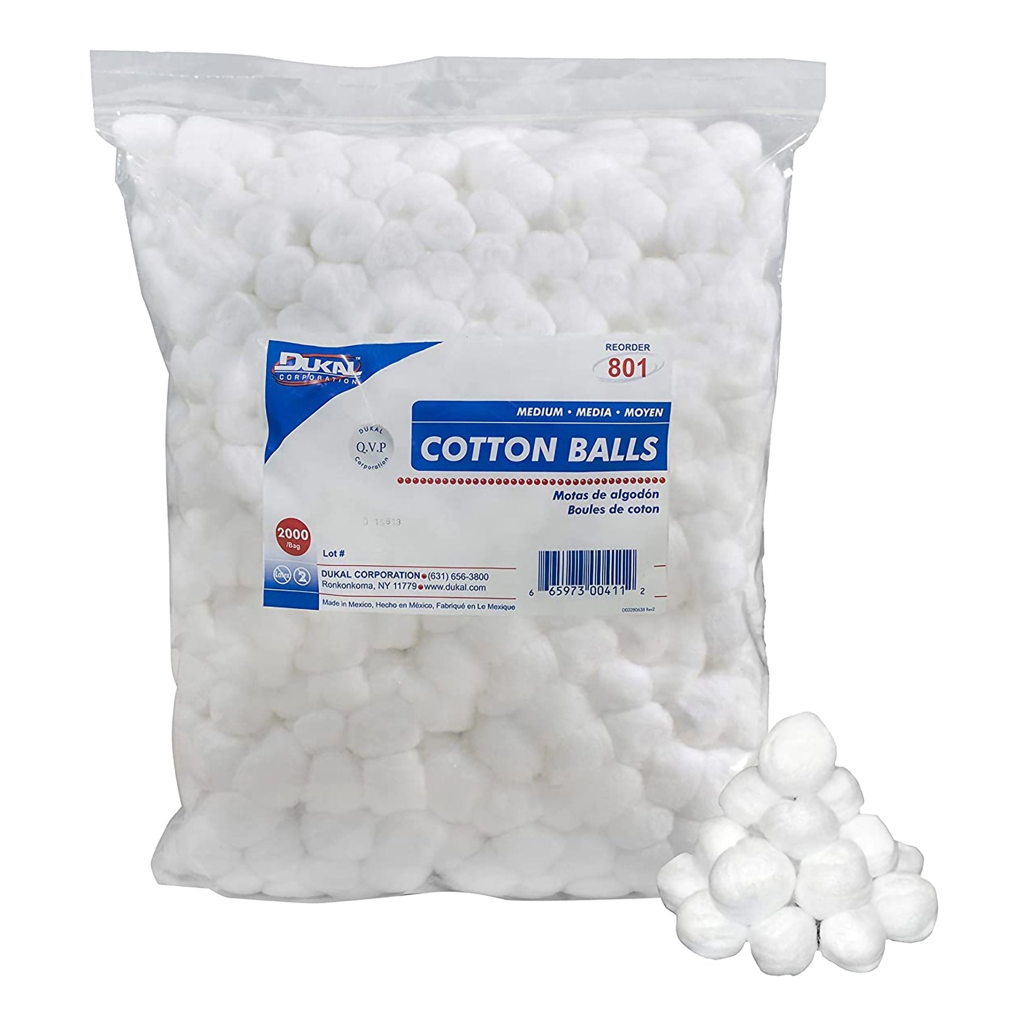 Dukal™ Cotton Ball Medium NonSterile (853568_BG) 1/BG – GoodEarth Products
