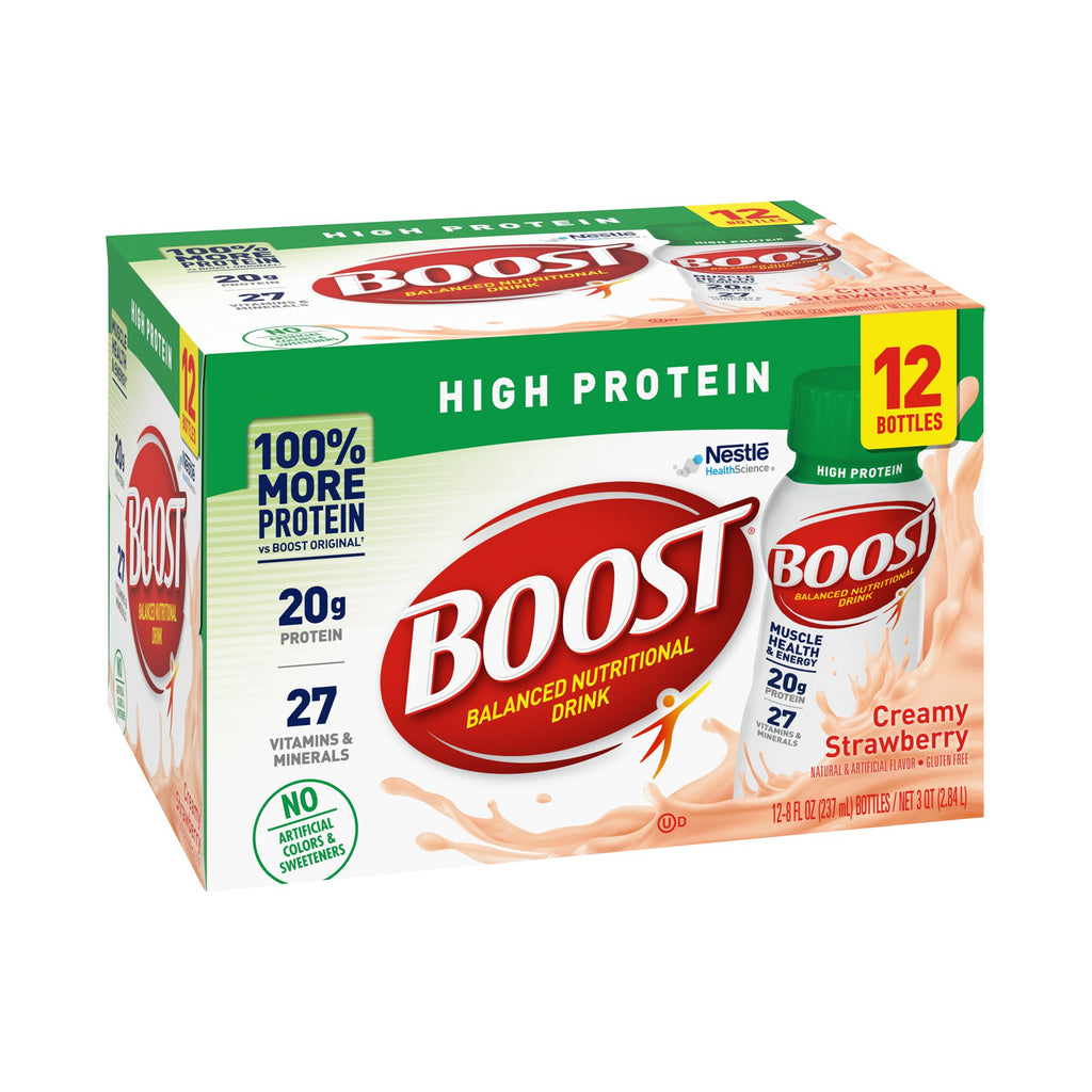 Boost® High Protein Oral Supplement Creamy Strawberry Flavor Liquid 8 ...