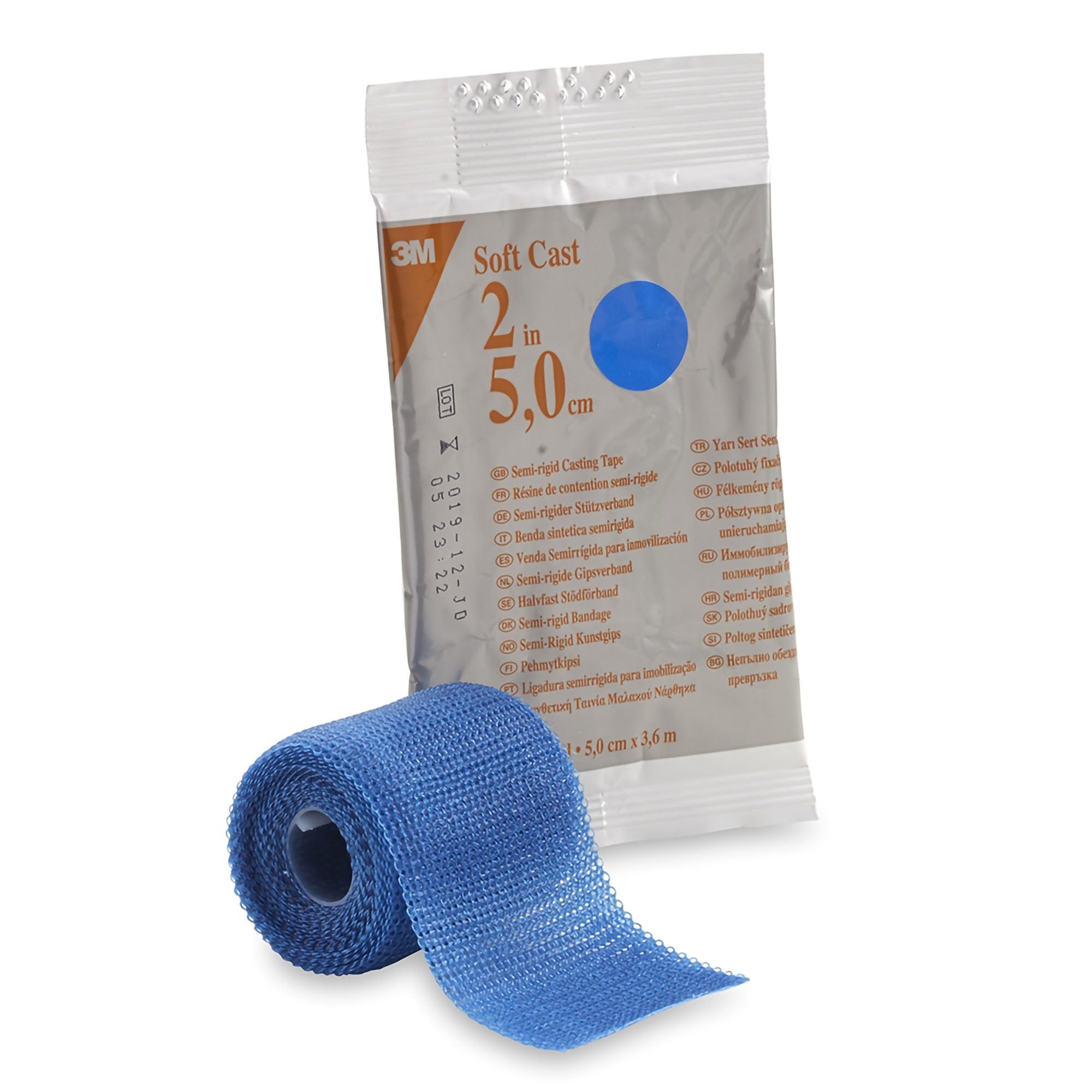 3M™ Scotchcast™ Soft Cast Cast Tape 2 Inch X 12 Foot Fiberglass Blue ...