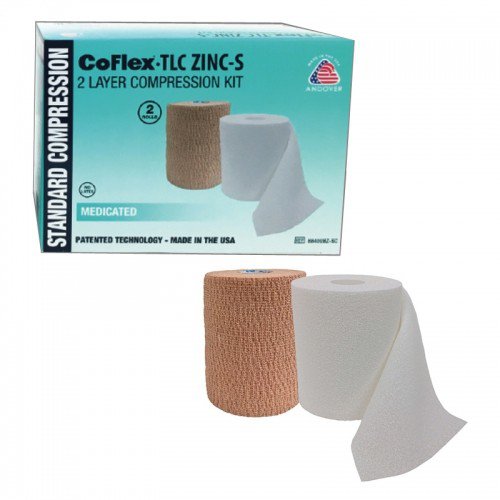 CoFlex® TLC Zinc with Indicators 2 Layer Compression Bandage System 4 ...