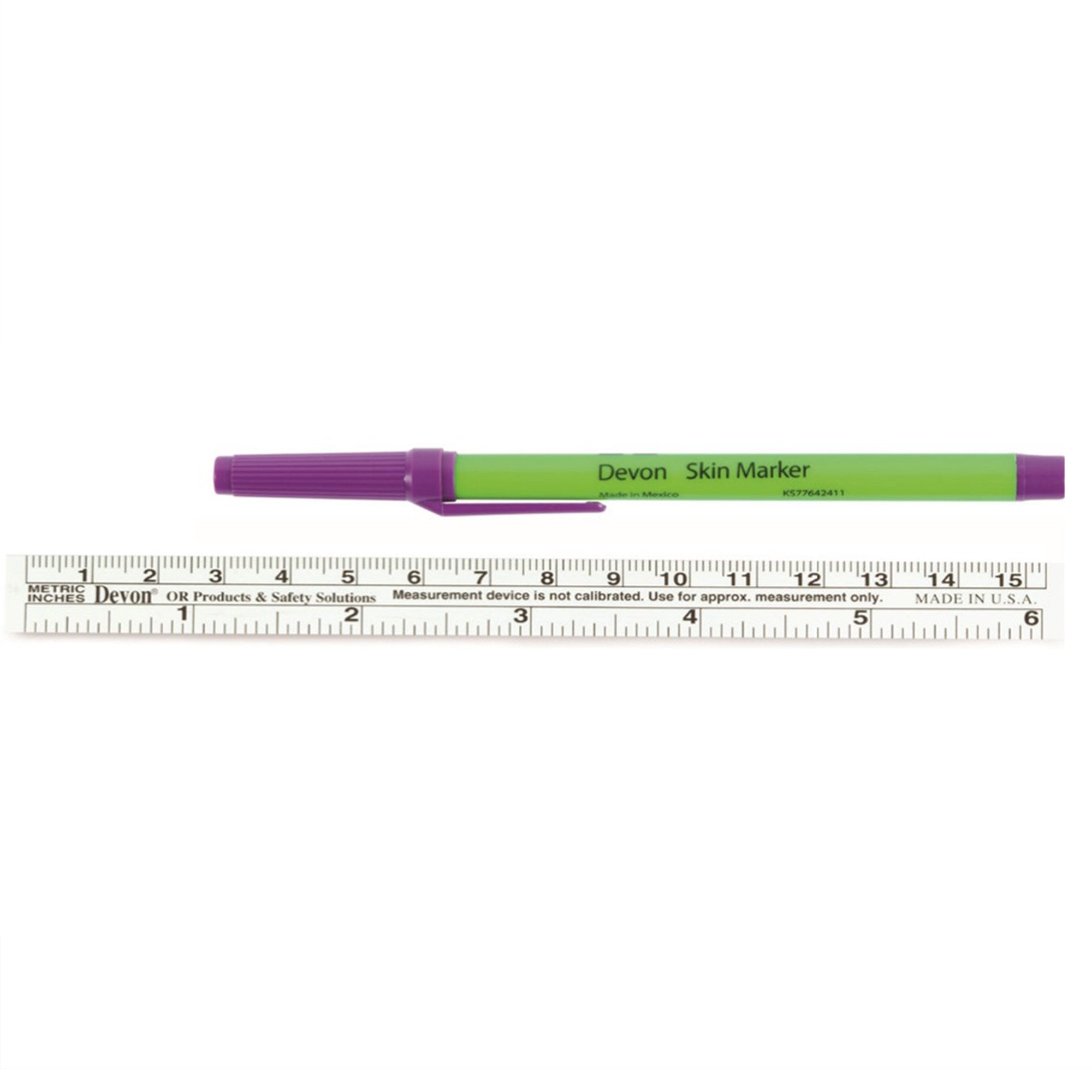 Devon™ Skin Marker Gentian Violet Ink Sterile Full Size Fine Tip (1858 ...