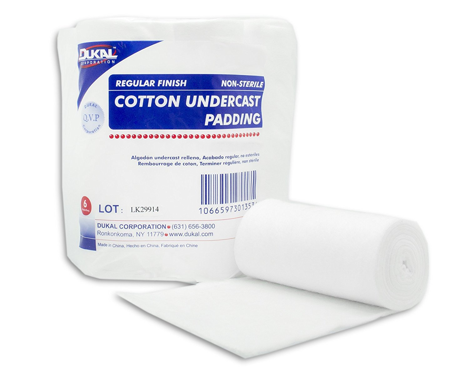 Dukal™ Cast Padding Undercast 6 Inch X 4 Yard Cotton NonSterile (95883 ...