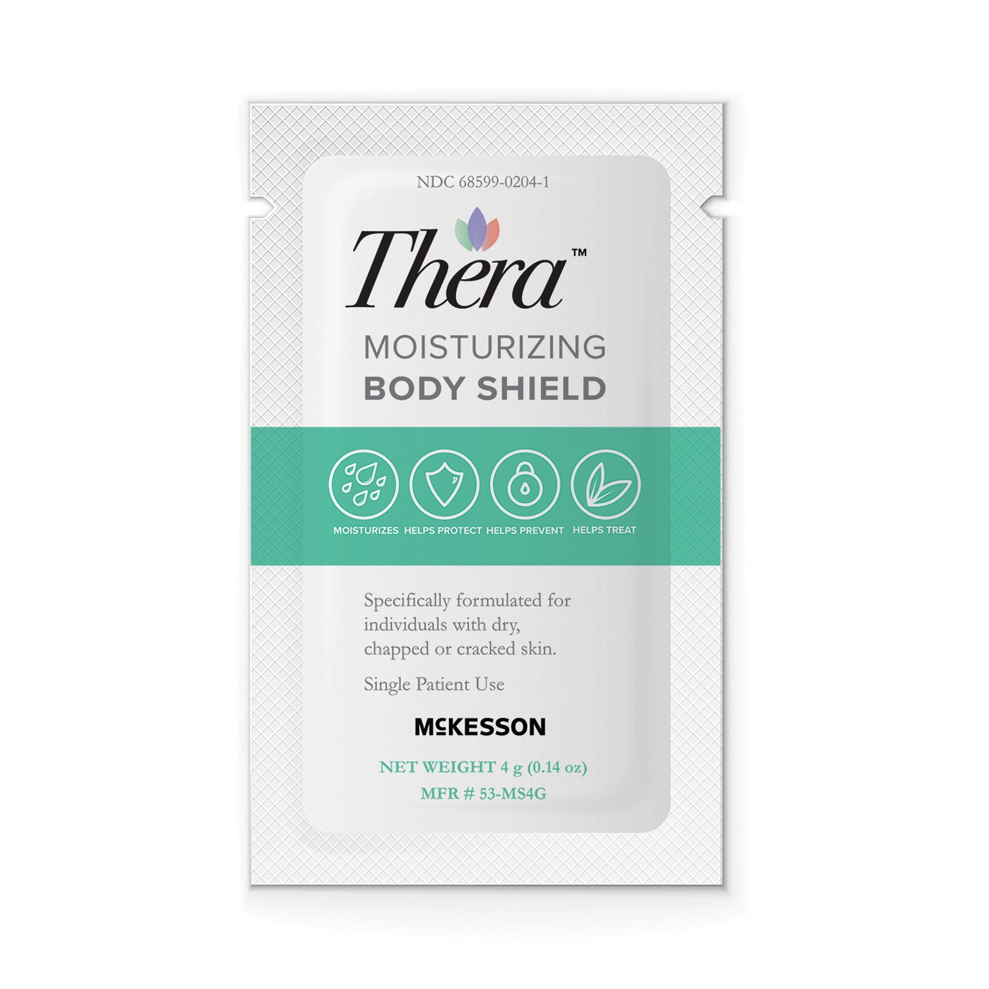 Thera® Moisturizing Body Shield Skin Protectant 4 Gram Individual Pack ...