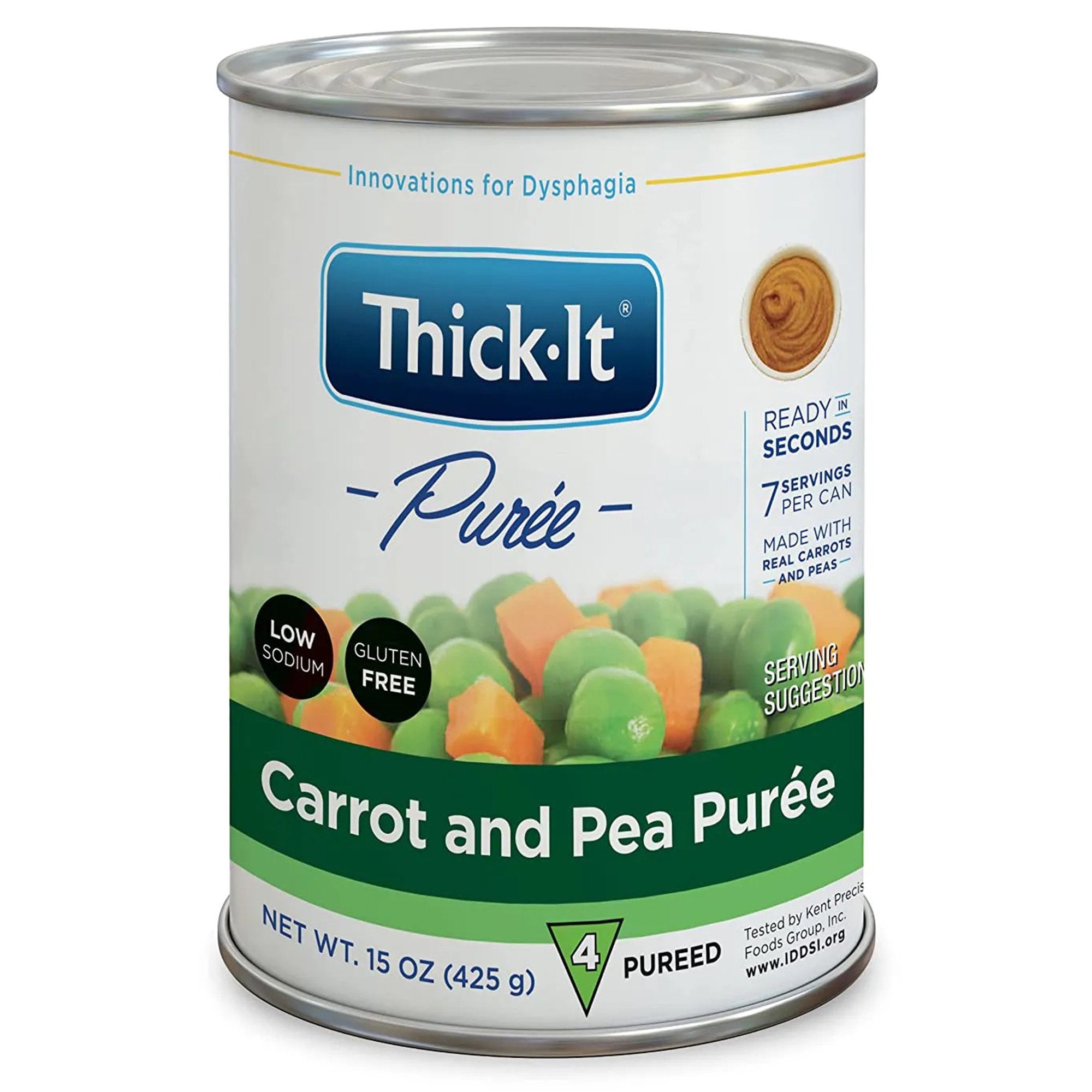 Thick-It® Thickened Food 15 oz. Can Carrot and Pea Flavor Puree IDDSI ...