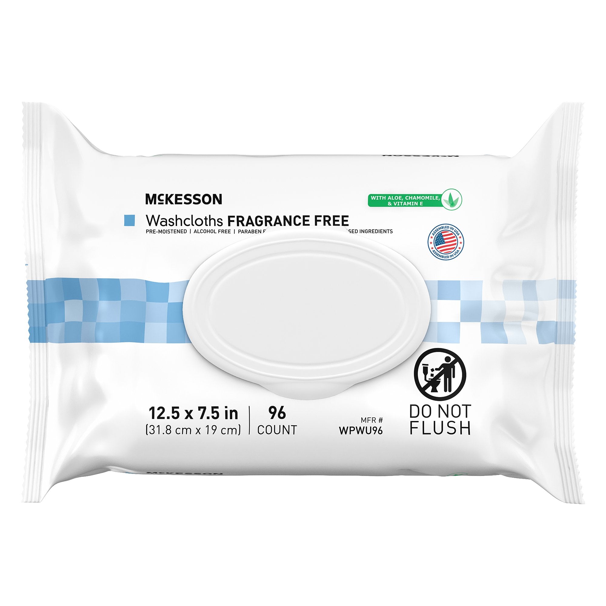 McKesson Personal Cleansing Wipe Soft Pack Unscented 96 Count (1246812 ...