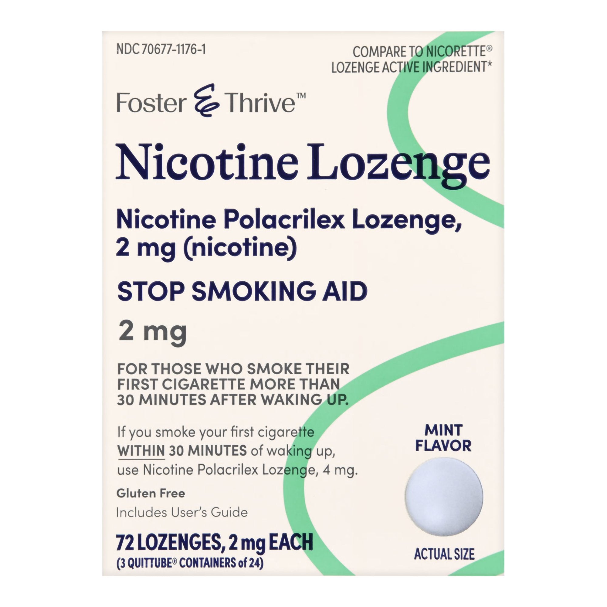 Foster & Thrive™ Stop Smoking Aid 2 mg Strength Lozenge (1238952_PK) 7 ...
