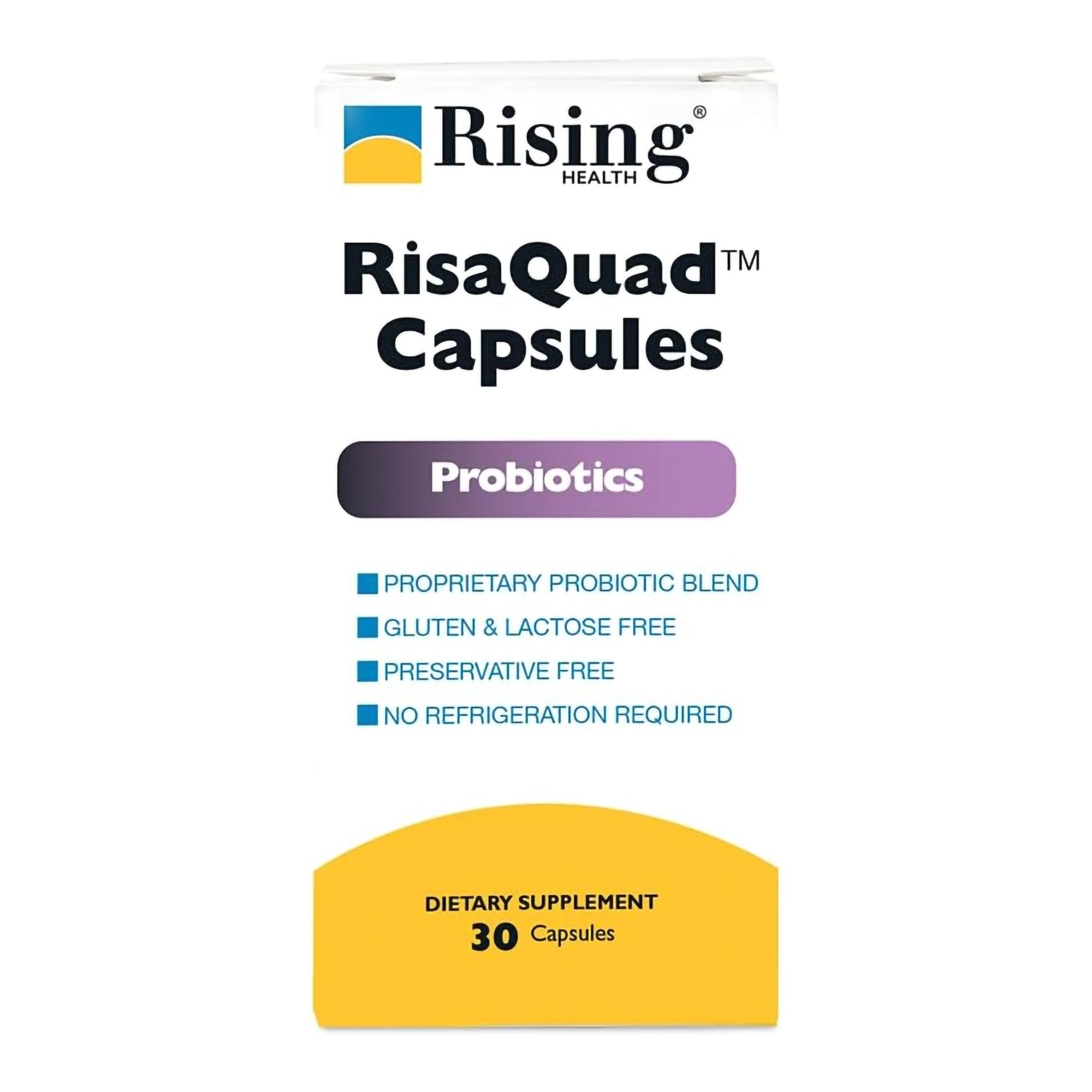 RisaQuad™ Probiotic Dietary Supplement 30 per Bottle Capsule (802669_B ...