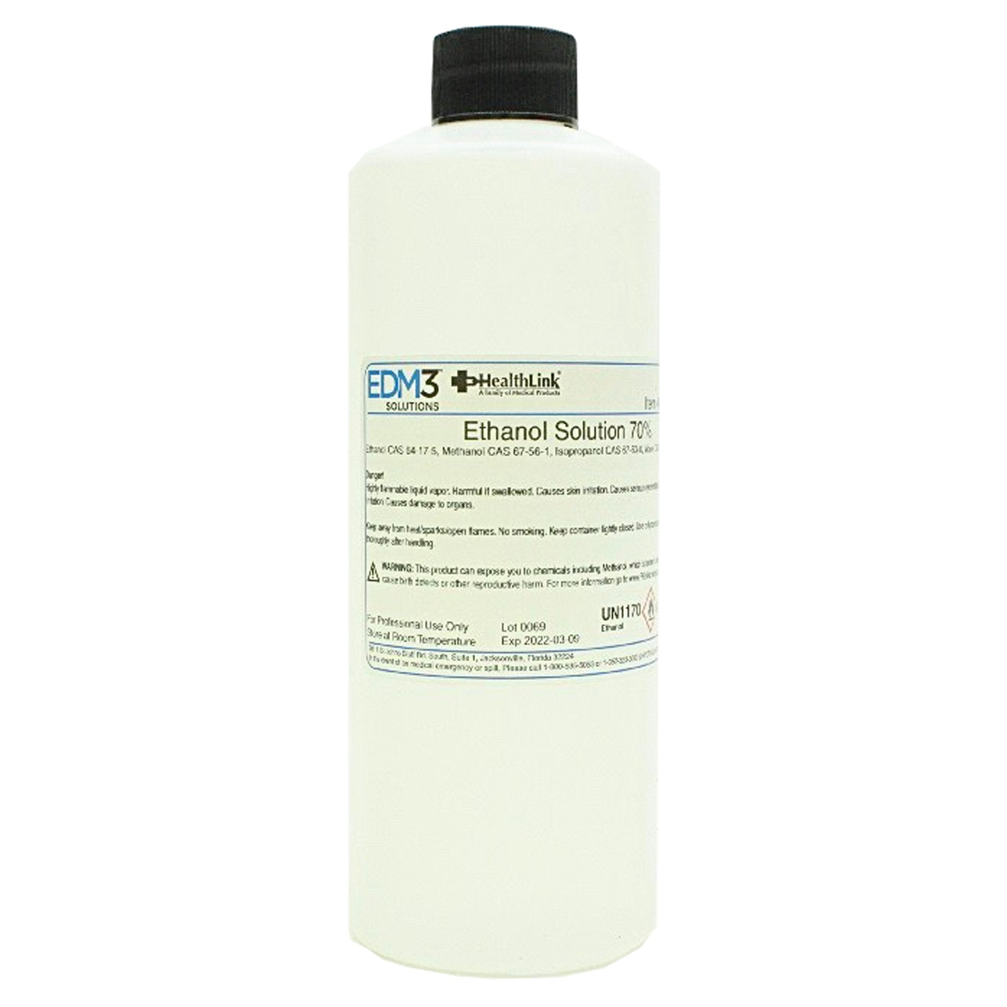 EDM 3 LLC Chemistry Reagent Ethanol ACS Grade 70% 16 oz. (495262_EA) 1 ...