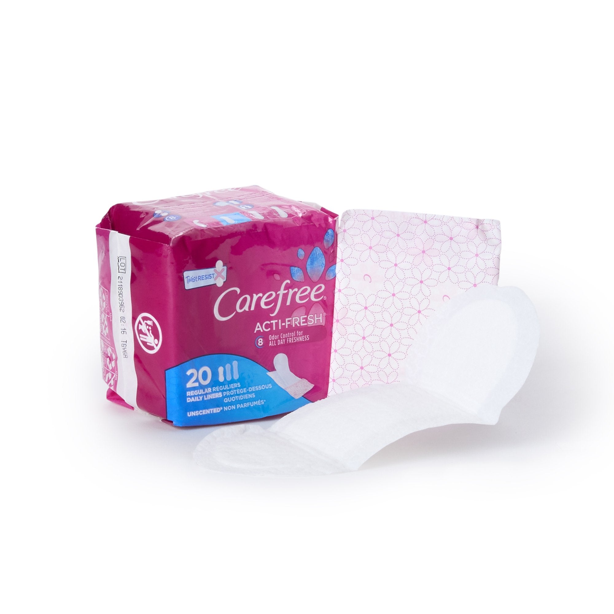 Carefree® actifresh® Panty Liner Regular Absorbency (956735_BX) 1/BX ...