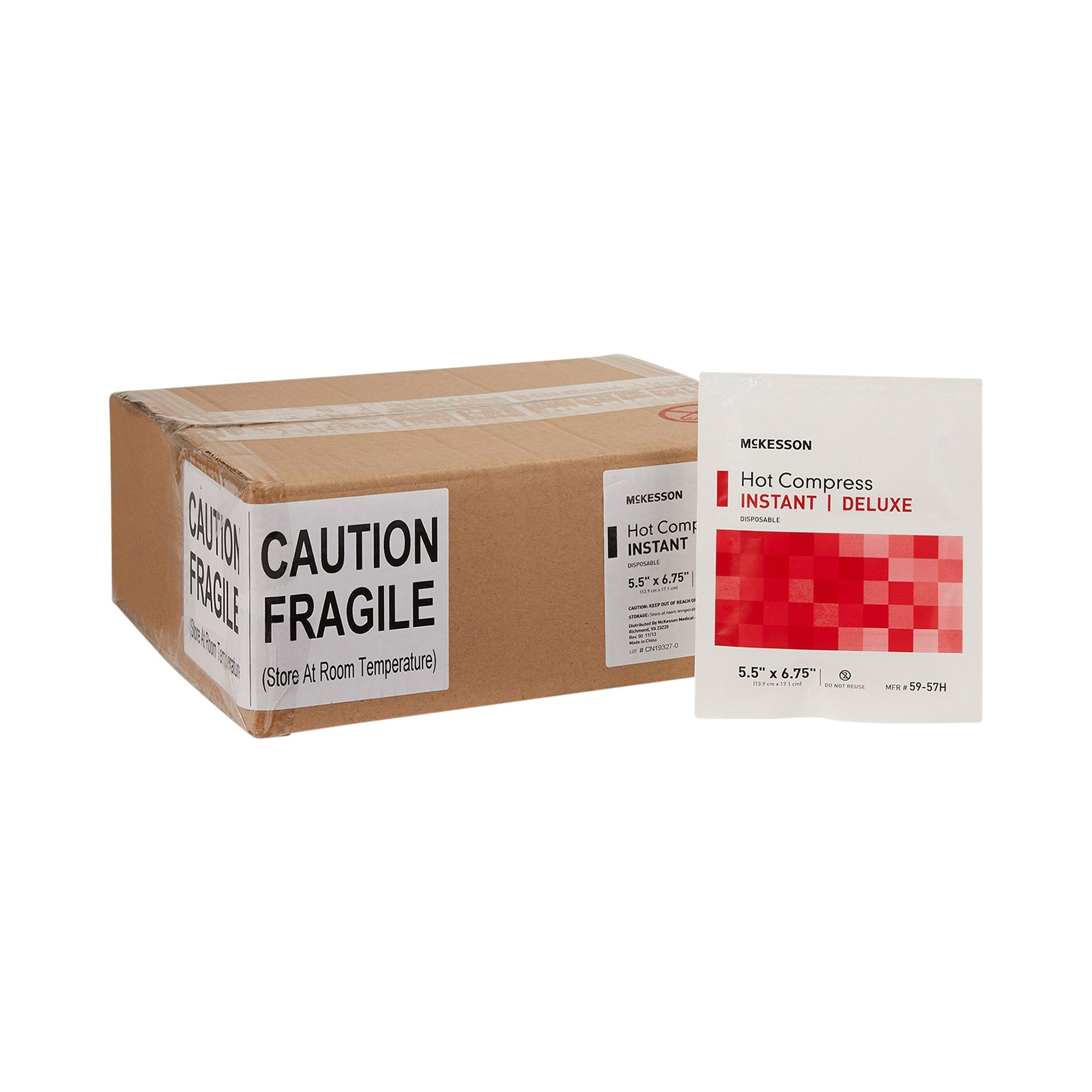 McKesson Instant Hot Pack General Purpose Small Plastic Disposable (52 ...