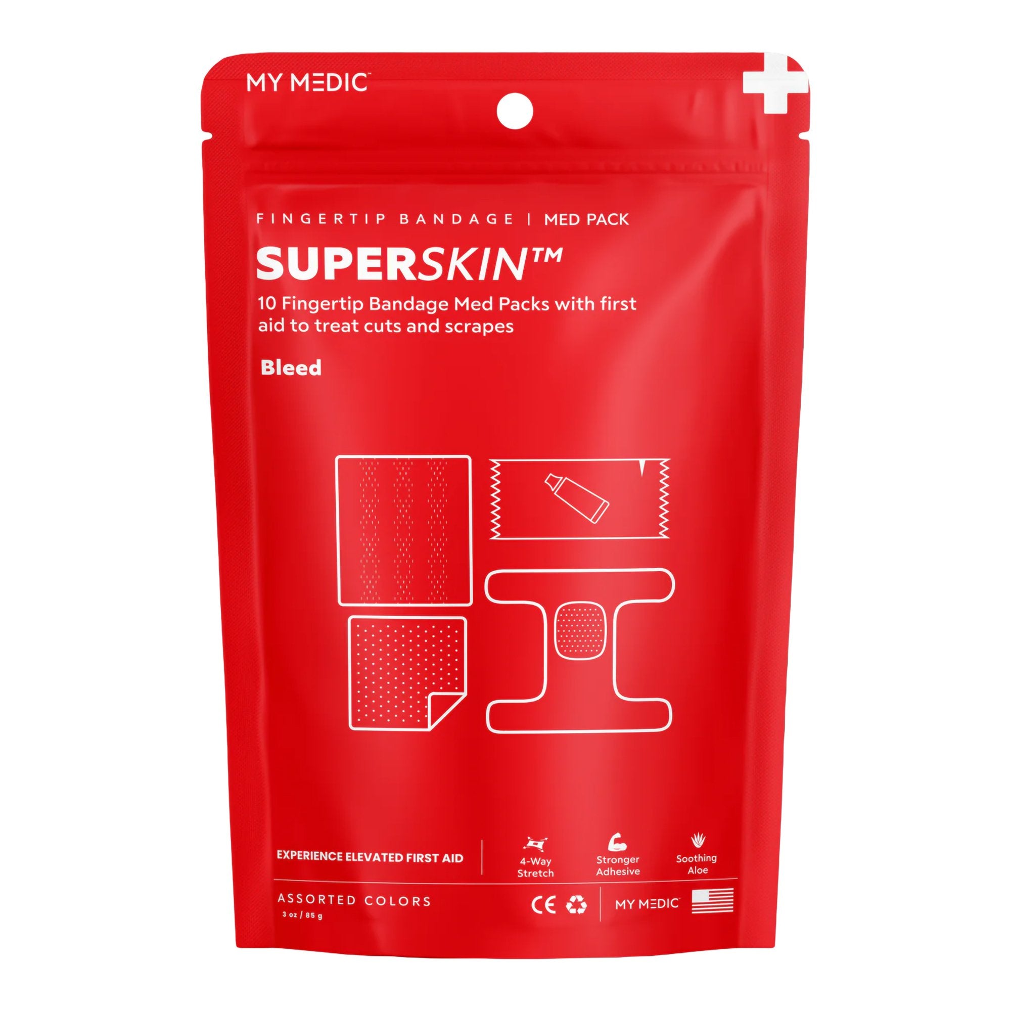 My Medic™ SUPERSKIN™ Fingertip First Aid Kit Pouch (1234459_EA) 1/EA ...