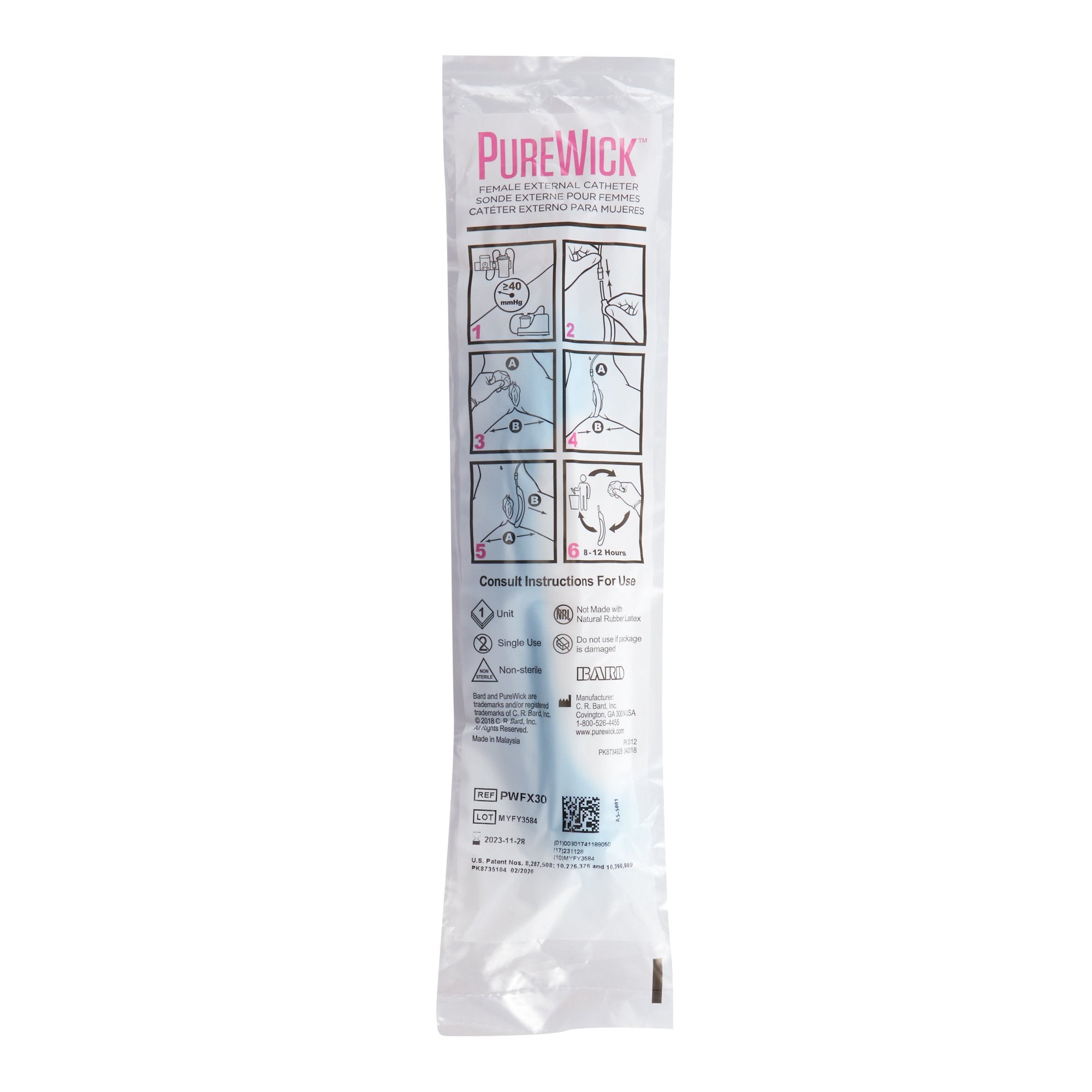 PureWick™ Female External Catheter 10 L X1.5 W Inch (1158749_EA) 1/EA ...