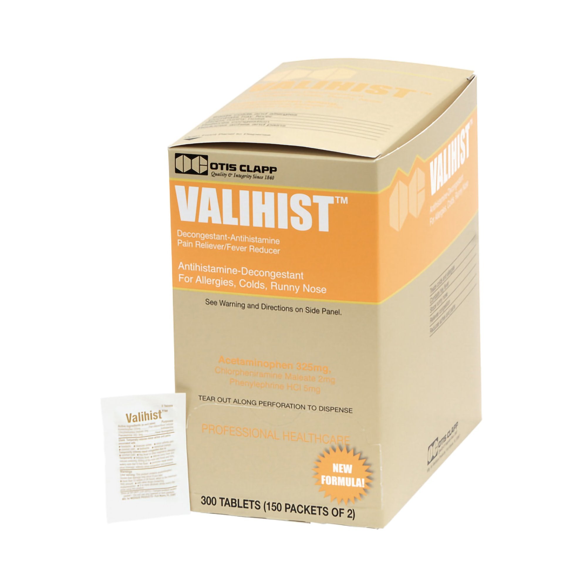 Valihist™ Cold and Cough Relief 325 mg - 2 mg - 5 mg Strength Tablet 2 ...