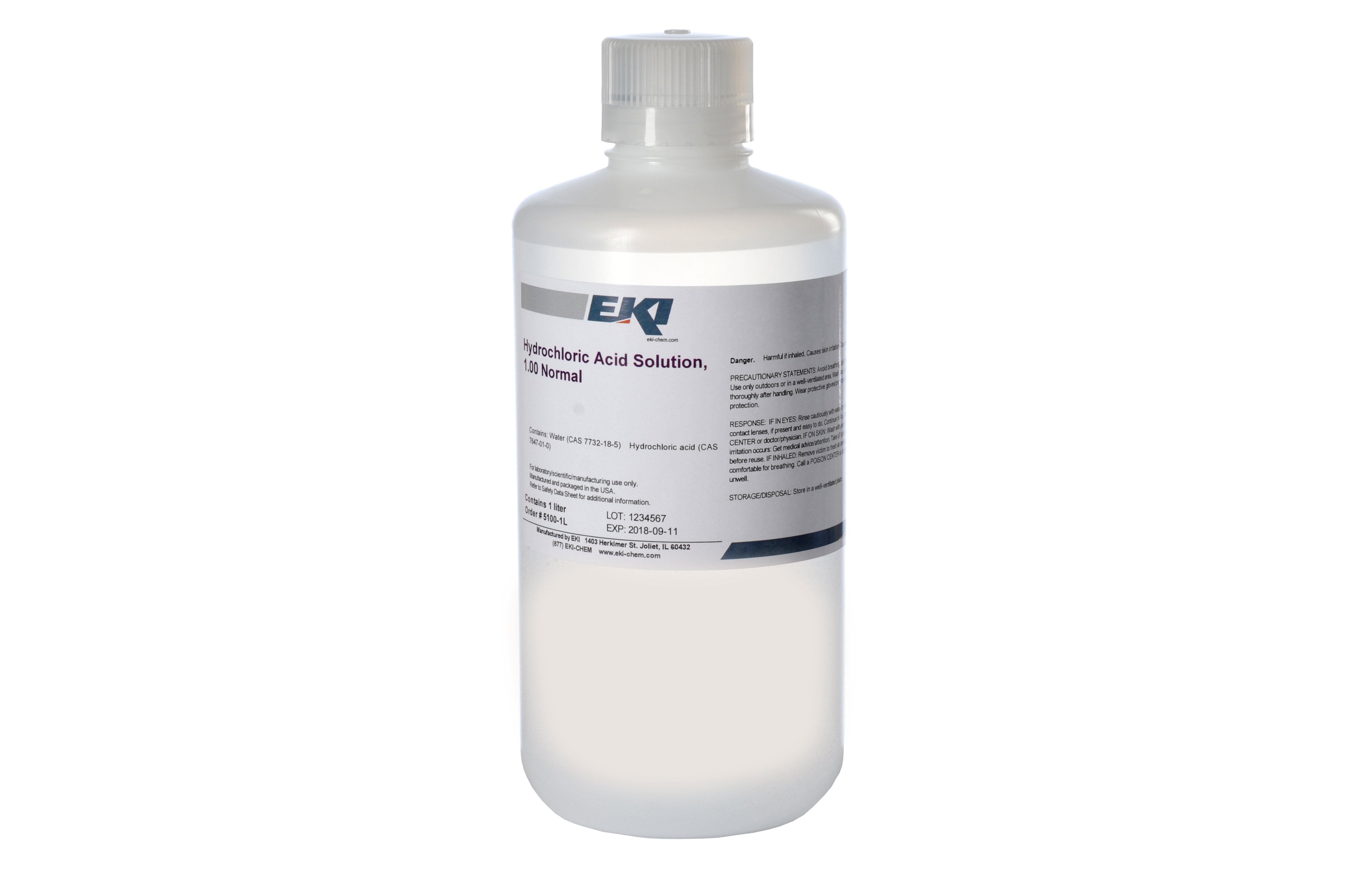 EK Industries Inc Chemistry Reagent Hydrochloric Acid Inorganic Acid 1 ...