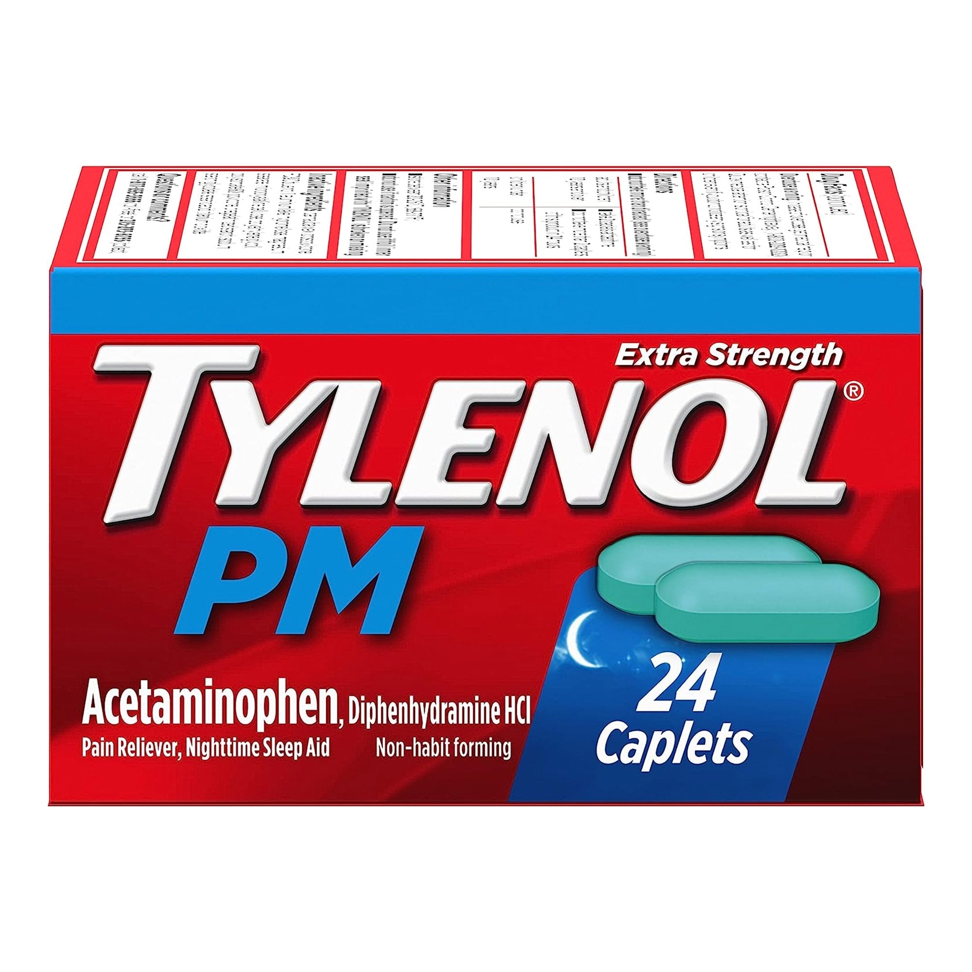 Tylenol® PM Night Time Pain Relief 500 mg - 25 mg Strength Acetaminoph ...