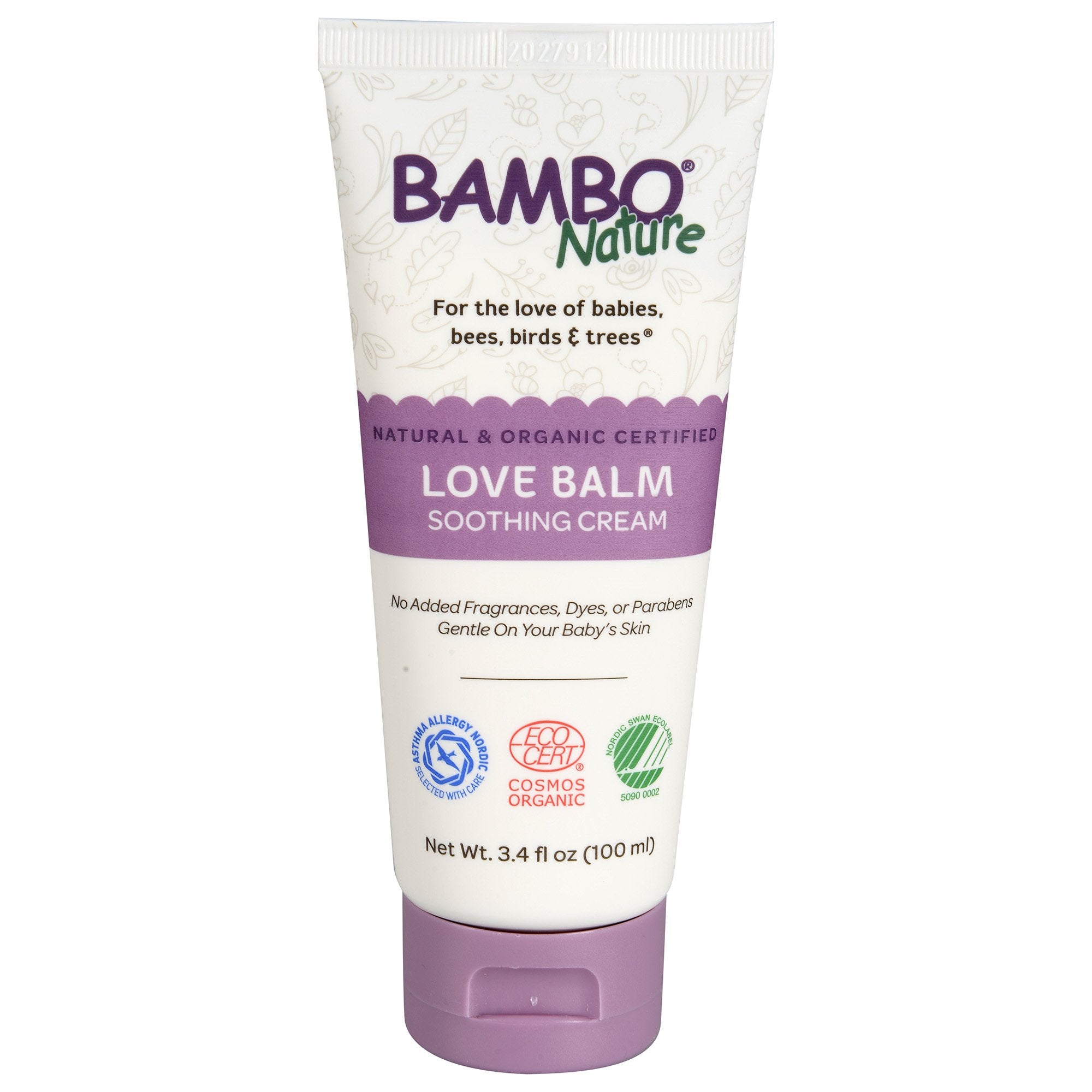Bambo® Nature Love Balm Skin Protectant 3.4 oz. Tube Unscented Cream ...