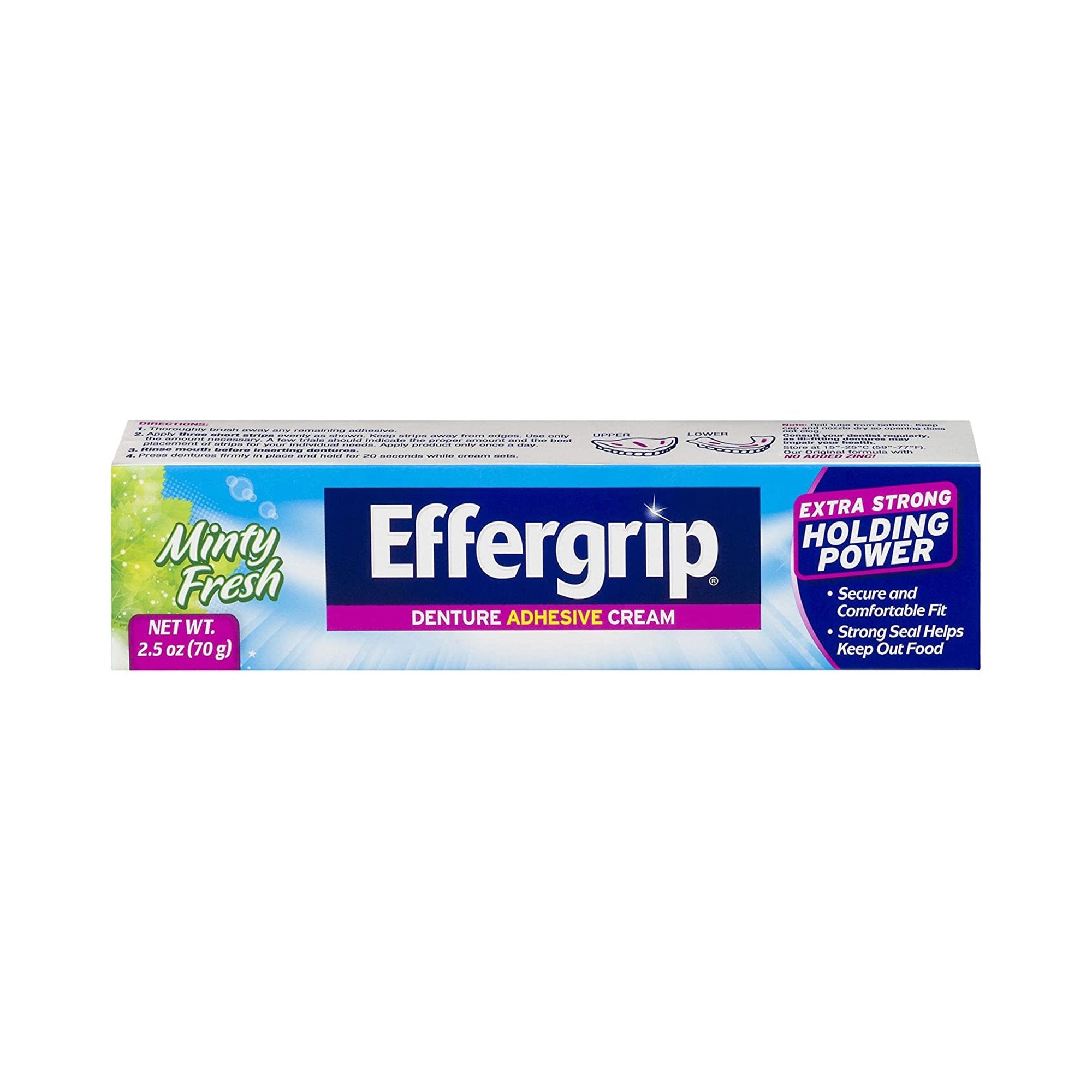 Effergrip® Denture Adhesive Cream 2.5 oz. (796847_EA) 1/EA – GoodEarth Products