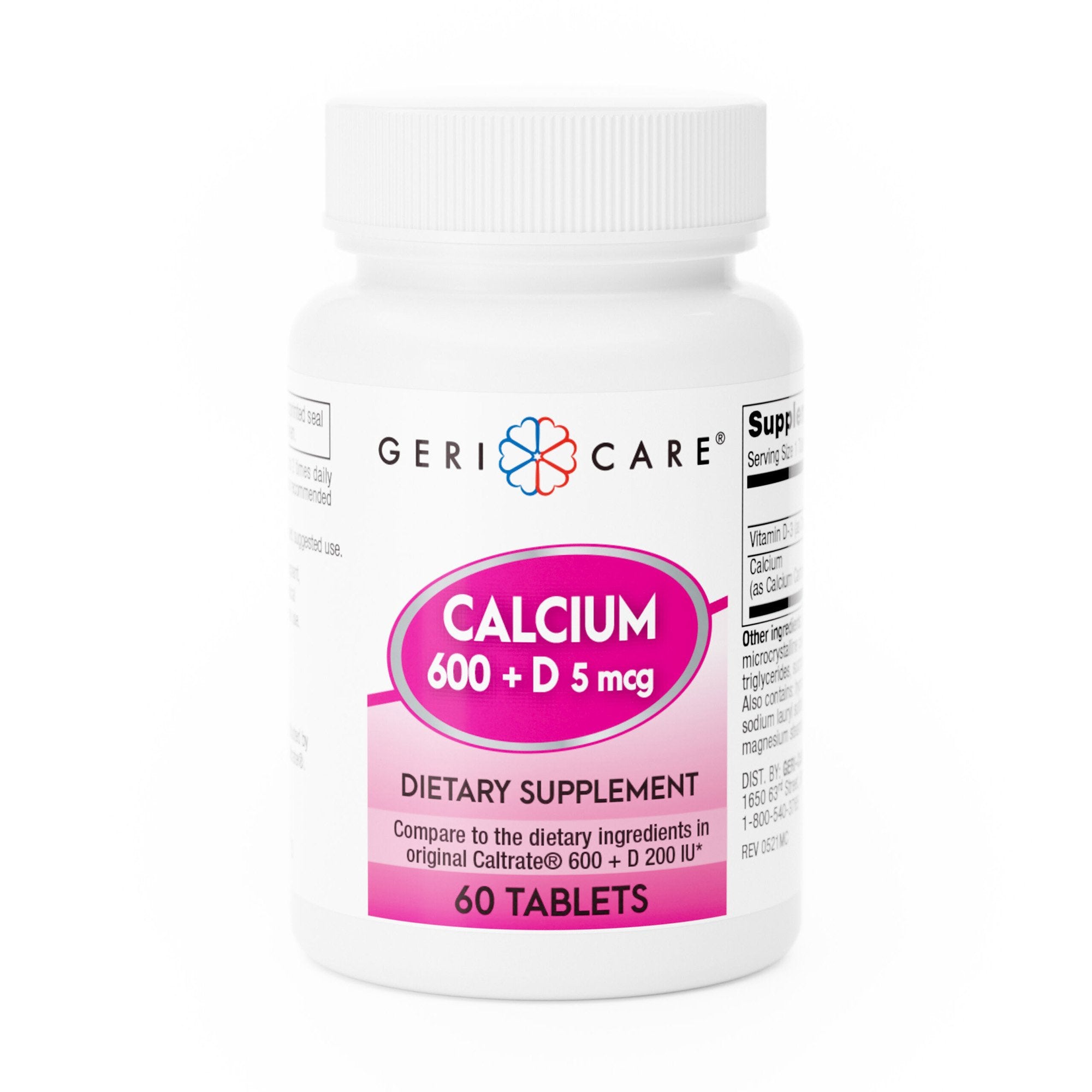 Geri-Care® Joint Health Supplement Vitamin D3 / Calcium Carbonate 200 ...