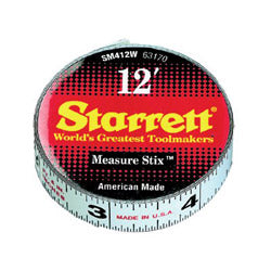 L.S. Starrett Measure Stix™ Steel Measuring Tapes, 3/4 in x 6 ft (681 ...