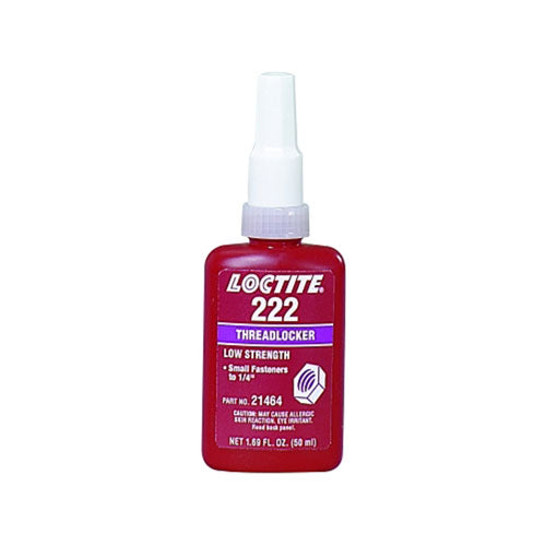 Loctite® 222™ Threadlocker, Low Strength/Small Screw, 10 mL, Purple (4 ...