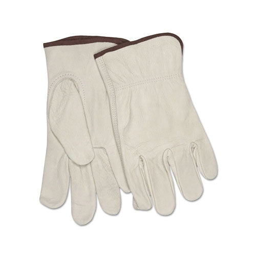 MCR™ Safety Unlined Drivers Gloves, Cow Grain Leather, Large, Keystone ...