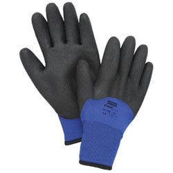 North Safety® NorthFlex™ Cold Grip™ Coated Gloves, Large, Black/Blue ...