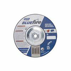 Norton BlueFire Type 27 Depressed Center Wheel, 7 in dia, 5/8 in Arbor ...