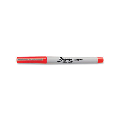 Sharpie® Ultra Fine Tip Permanent Marker, Red, Narrow (652-37002) 12 E ...
