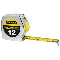 Stanley Bostitch® Powerlock® Tape Rules Wide Blade, 3/4 in x 12 ft (68 ...